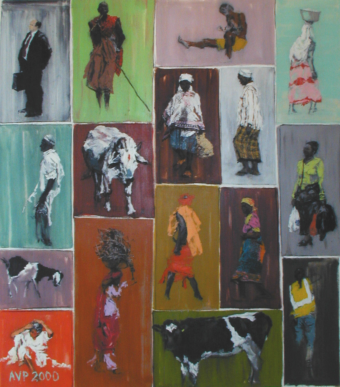 Tribes I (sold) – Anna Pinkster Artist